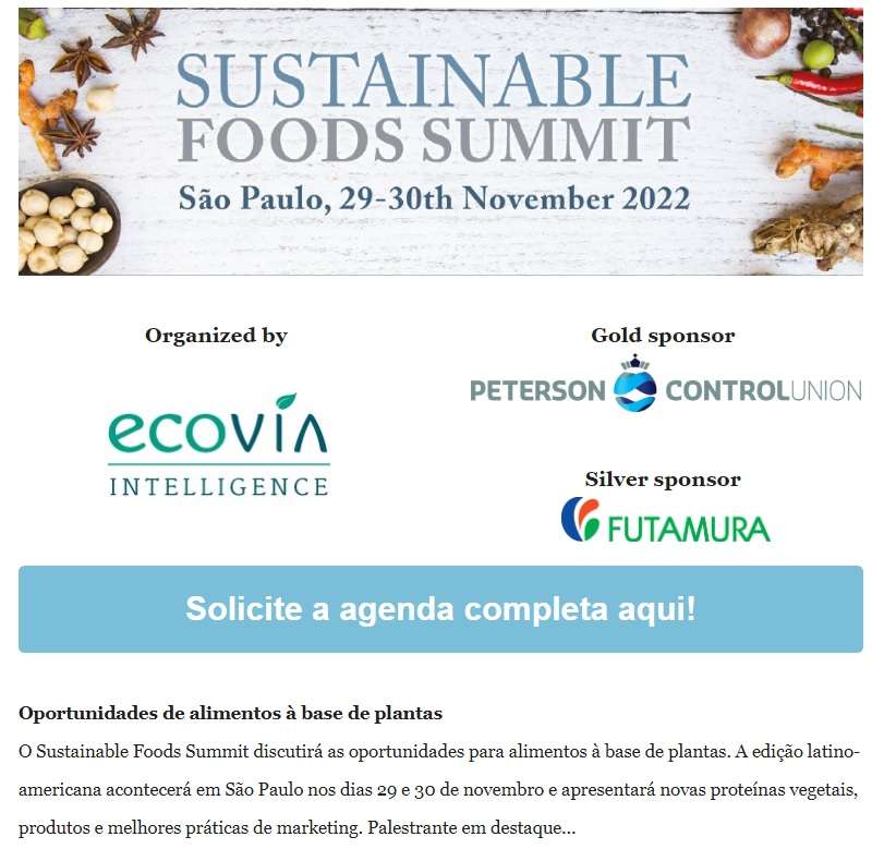 FOTO Sustainable Foods Summit 22 - Centro de Inteligência em Orgânicos